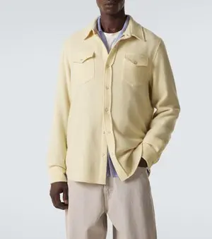 GOD'S TRUE CASHMERE Cashmere Shirt With Moonstone
