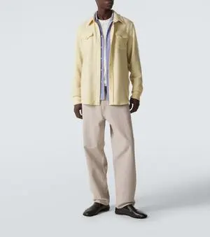 GOD'S TRUE CASHMERE Cashmere Shirt With Moonstone