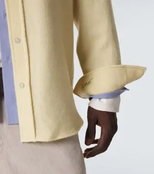 GOD'S TRUE CASHMERE Cashmere Shirt With Moonstone