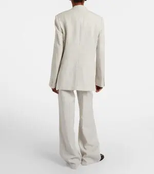 JOSEPH Arven Linen And Cotton Straight Pants