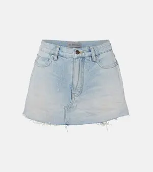 Balenciaga Denim Shorts For Women