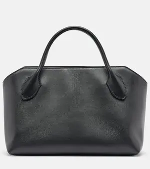 THE ROW Terrasse Medium Leather Top-handle Bag - Black
