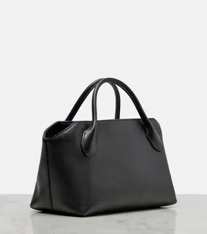 THE ROW Terrasse Medium Leather Top-handle Bag - Black