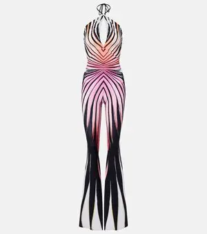 Roberto Cavalli Printed Halterneck Jumpsuit - Multicoloured
