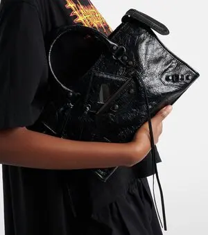 Balenciaga Le City Small Leather Tote Bag - Black