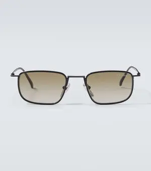 Prada Logo Rectangular Sunglasses - Brown