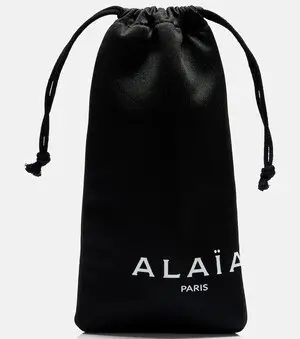 Alaïa Lettering Logo Oversized Sunglasses