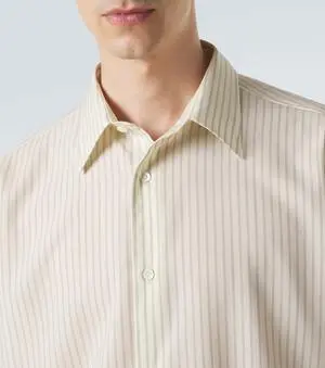 Auralee Striped Wool Shirt