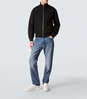 Givenchy Herringbone Cotton-blend Zip-up Sweater