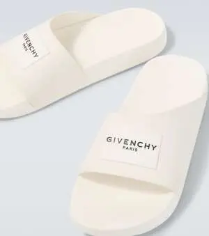 Givenchy Label Slides - White