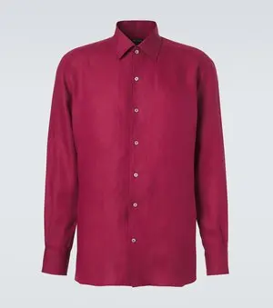 Zegna Linen Shirt - Red