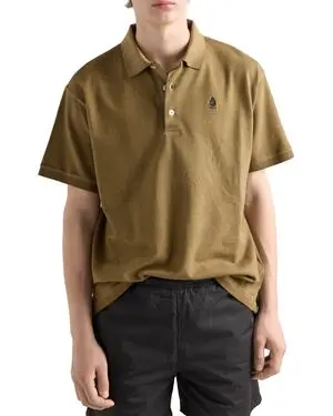 Prada Garment-dyed Cotton Polo Shirt - Brown