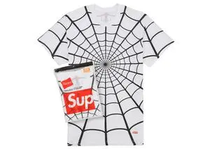 Supreme Hanes Spiderman Tagless Tee Shirts - White