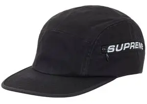 Supreme Side Zip Camp Cap - Black