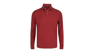 SLOWEAR Zanone Ice Cotton Slimfit Polo Shirt - Brick