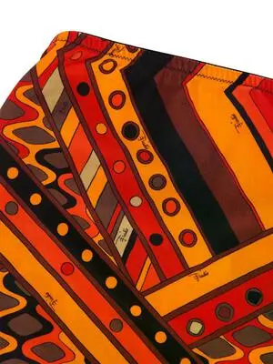 Emilio Pucci Vivara Print Strapless Swimsuit - Red