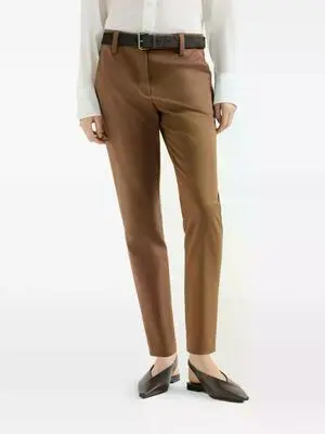 Brunello Cucinelli Stretch Cotton Slim Fit Trousers