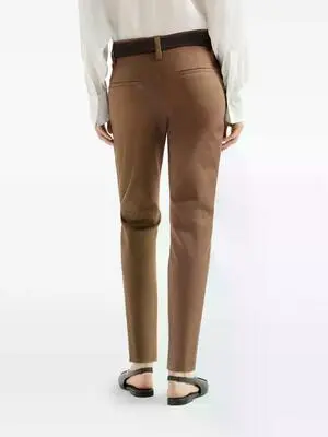 Brunello Cucinelli Stretch Cotton Slim Fit Trousers