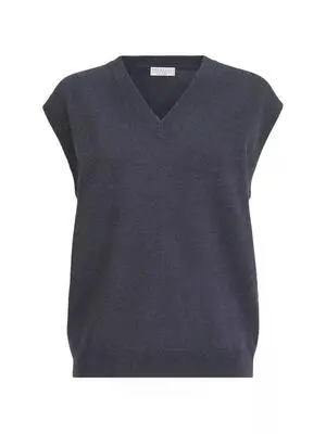 Brunello Cucinelli Drop Shoulder Vests For Women