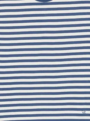 DUNST Striped Cotton T-shirt - Blue