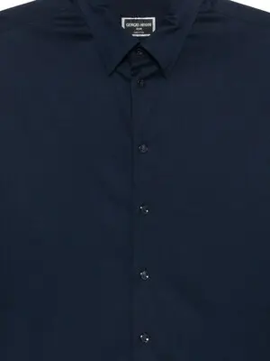 Giorgio Armani Slim Fit Cotton Shirt - Blue