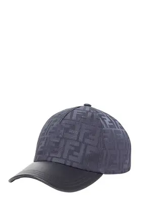 Fendi Ff Nylon Baseball Cap - Blue