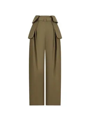 Loewe Belted Cargo Trousers - Green