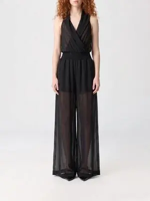 Pinko Sleeveless V-neck Jumpsuit - Black