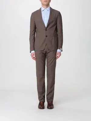 Corneliani Wool Blend Single-breasted Suit - Brown