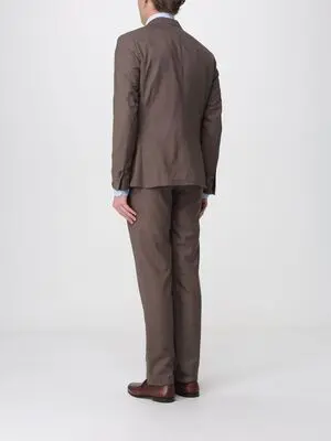 Corneliani Wool Blend Single-breasted Suit - Brown