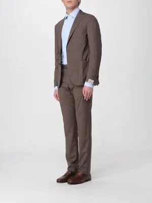 Corneliani Wool Blend Single-breasted Suit - Brown