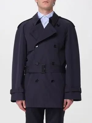 Burberry Double-breasted Trench Coat - Blue