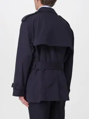 Burberry Double-breasted Trench Coat - Blue
