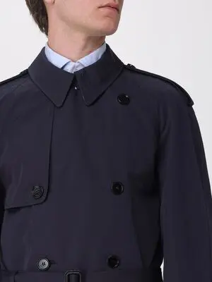 Burberry Double-breasted Trench Coat - Blue