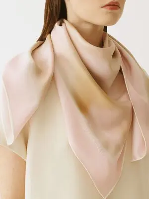 Fabiana Filippi Floral Print Silk Foulard - Multicolor