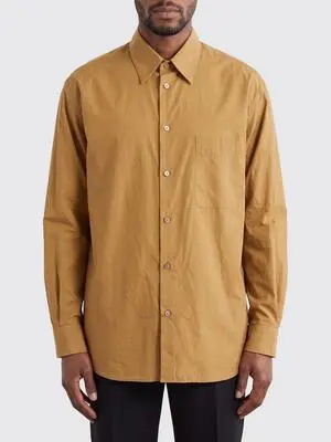 LEMAIRE Cotton And Silk Shirt Mustard