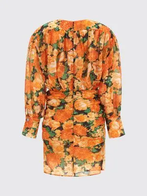 Pinko Ruched Floral Print Mini Dress