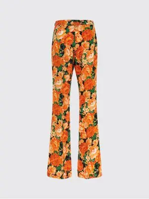 Pinko Floral Print Flare Trousers