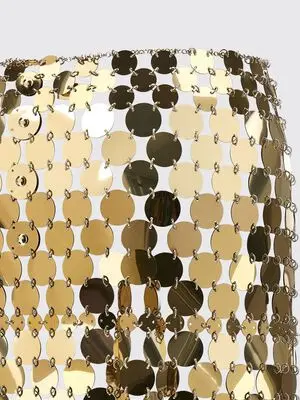 Rabanne Sequin Mini Skirt - Gold