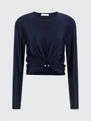 Rabanne Viscose Crop Top With Draped Detail