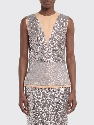 Rabanne Sequin Embellished Top - Pink