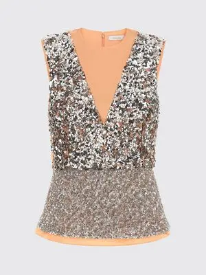 Rabanne Sequin Embellished Top - Pink