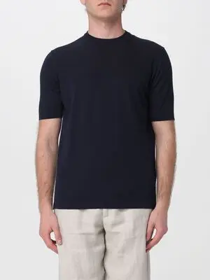 LARDINI Cotton T-shirt - Blue