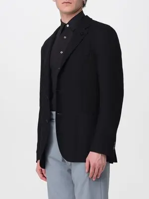 LARDINI Single-breasted Blazer - Black