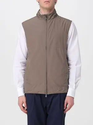 Corneliani Reversible Technical Fabric Vest - Beige