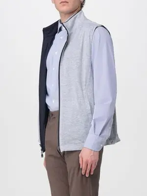 Corneliani Reversible Technical Fabric Vest - Blue