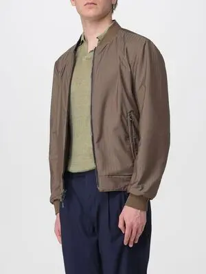 Corneliani Reversible Leather Bomber Jacket - Brown
