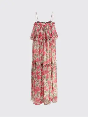 Chloé Floral Tiered Maxi Dress - Pink