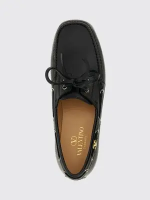 Valentino Garavani Leather Boat Loafers