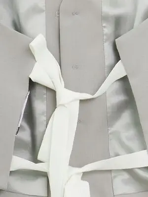 MAISON MARGIELA Slim Fit Wool Blend Tailored Gilet With Asymmetrical Hem